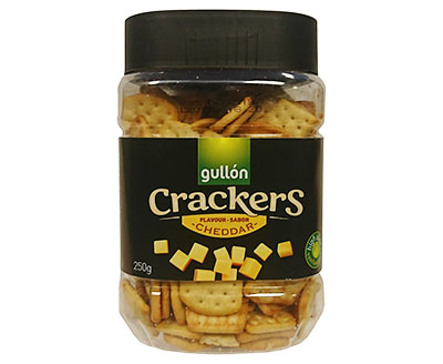 Gullon Cheddar Cheese Crackers Tub 250g – KTM Europe